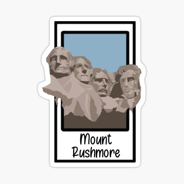 "Mount Rushmore Destination Sticker " Sticker for Sale by Alpaas ...