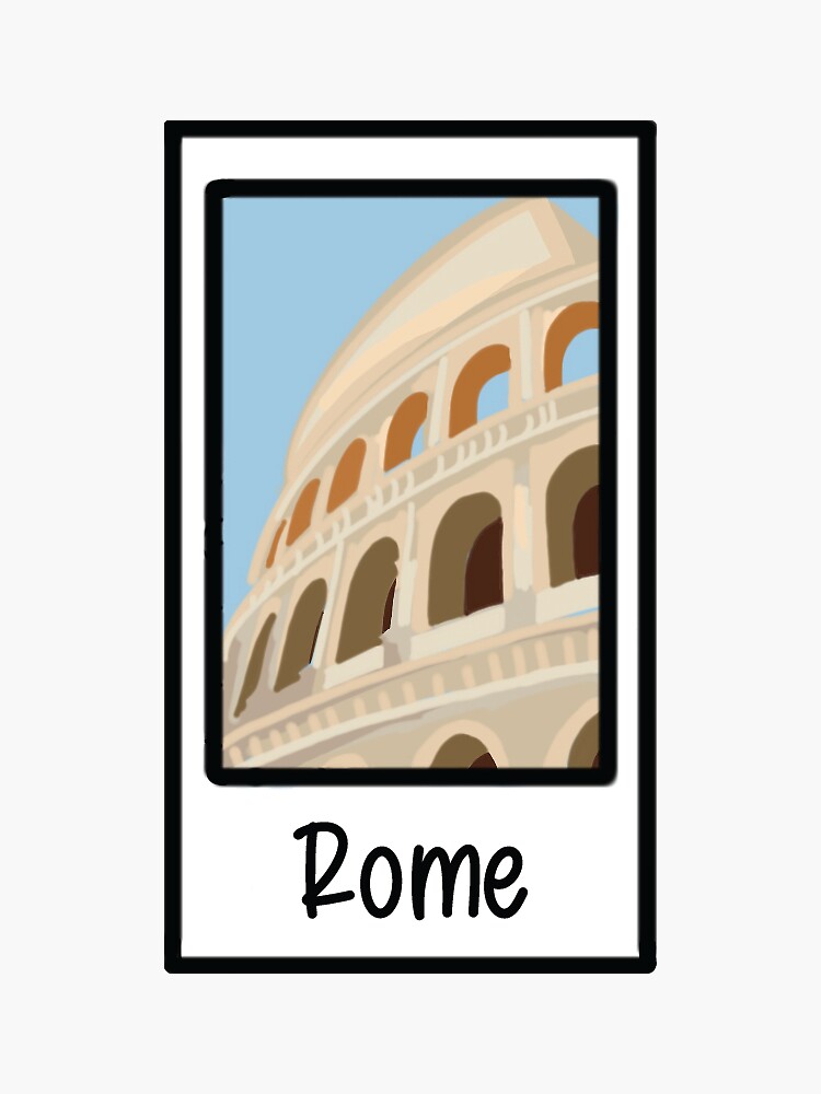 "Rome Destination Sticker" Sticker for Sale by Alpaas | Redbubble