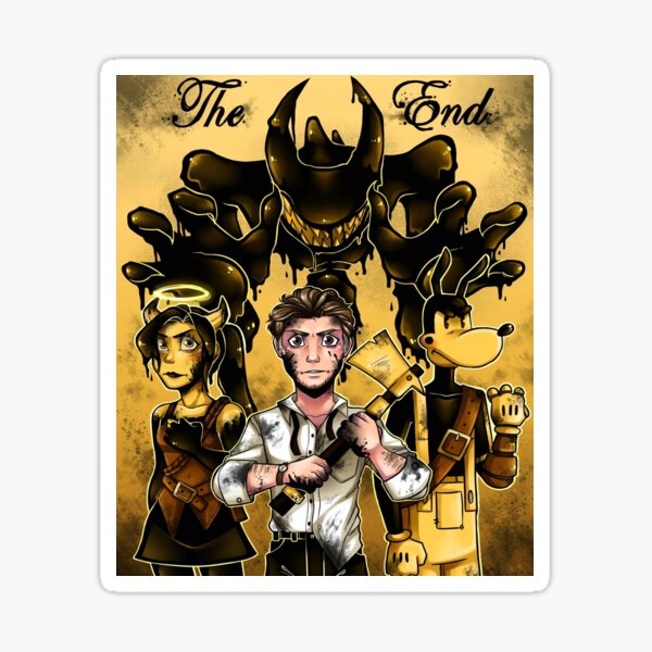 "bendy and the ink machine" Sticker for Sale by lovemyronaa | Redbubble