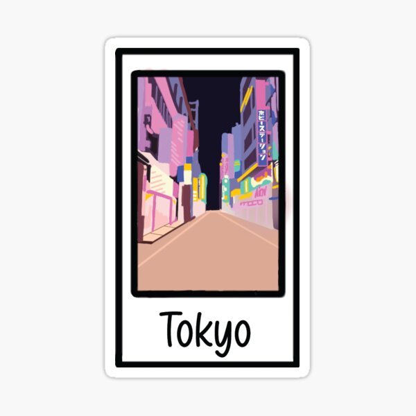 "Tokyo Destination Sticker" Sticker for Sale by Alpaas | Redbubble