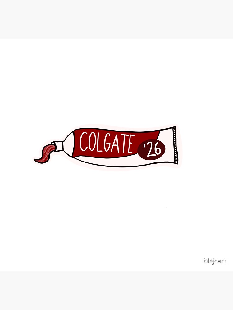 "Colgate ‘26" Sticker for Sale by blejsart | Redbubble