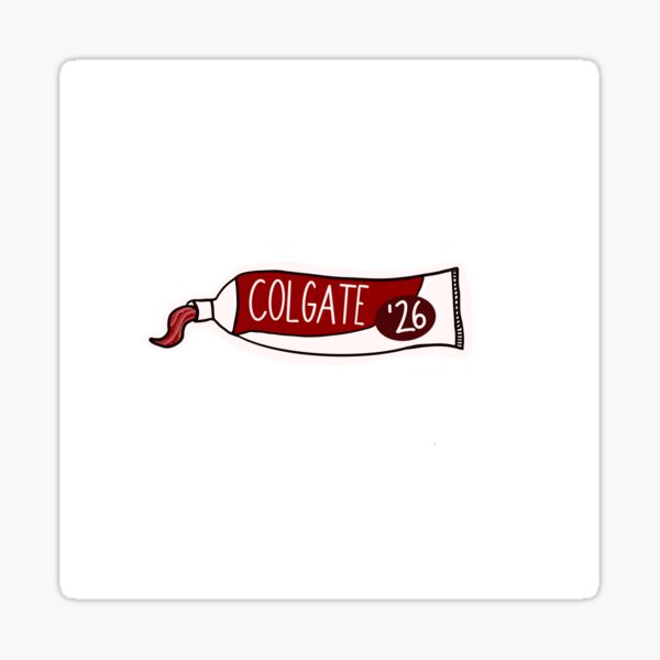 "Colgate ‘26" Sticker for Sale by blejsart | Redbubble