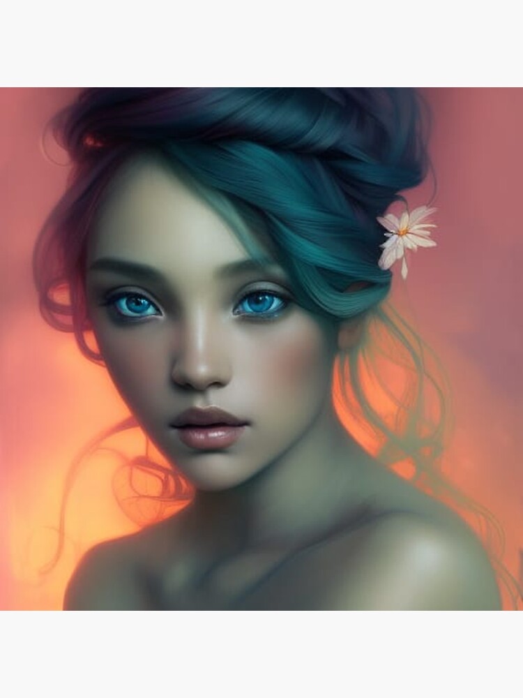 "Fire Goddess" Sticker for Sale by AIArtizt | Redbubble