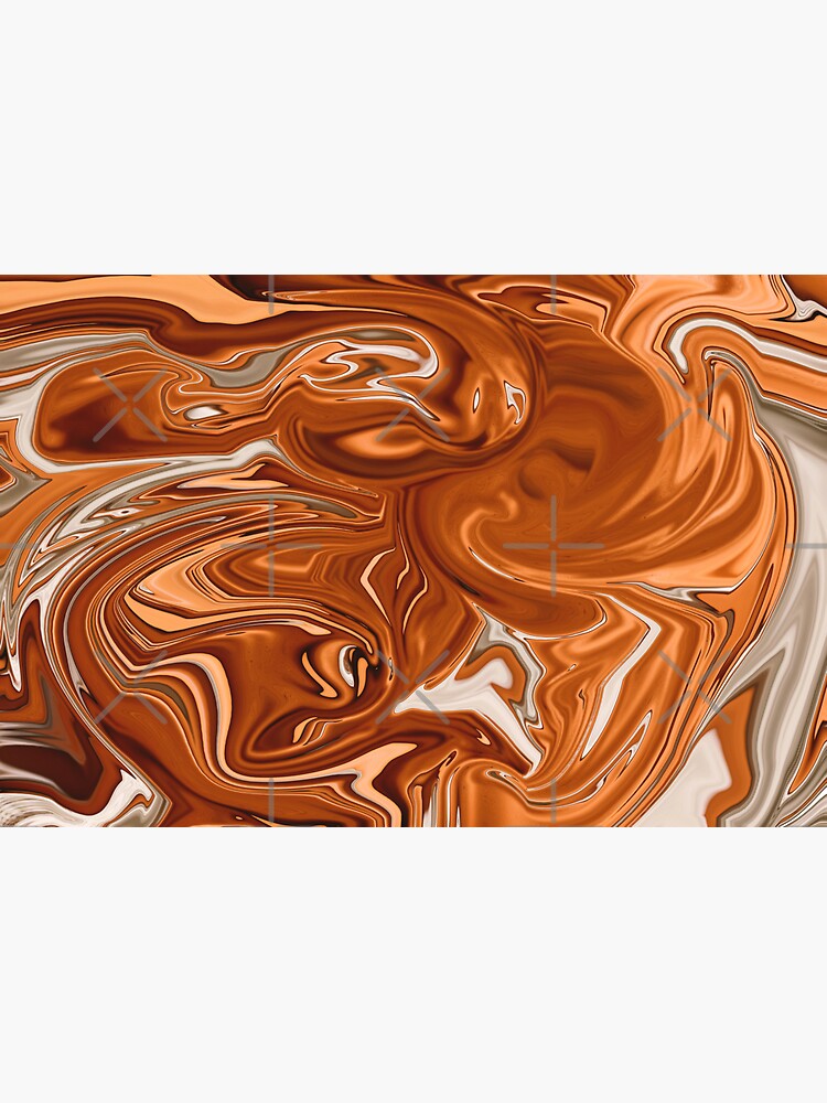 "abstract liquid brown color combination illustration" Sticker for Sale ...
