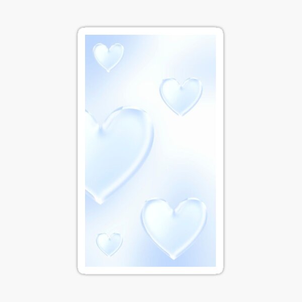 "light blue hearts" Sticker for Sale by ladybirddesigns | Redbubble