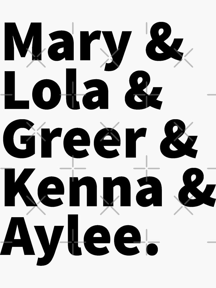 "REIGN LADIES" Sticker for Sale by lunerys | Redbubble