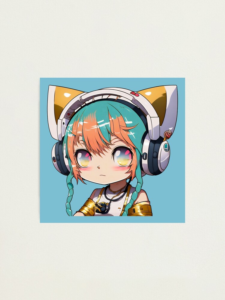 "Headphone Cats | Kawaii Headphone Cats | Anime Cats | Kawaii Cats ...