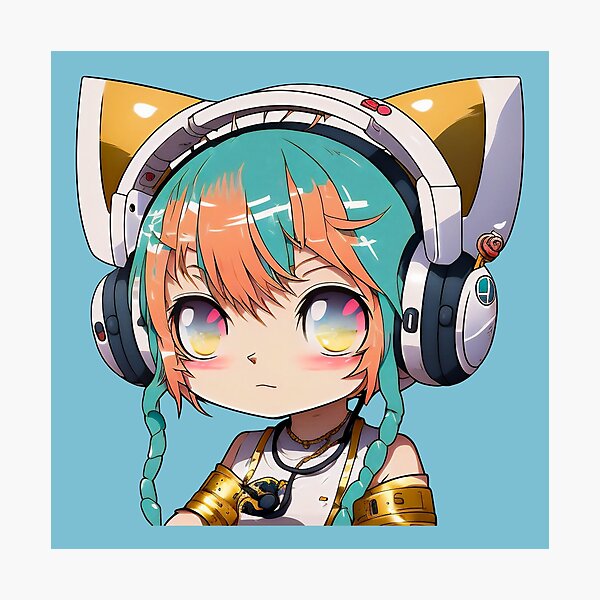 "Headphone Cats | Kawaii Headphone Cats | Anime Cats | Kawaii Cats ...