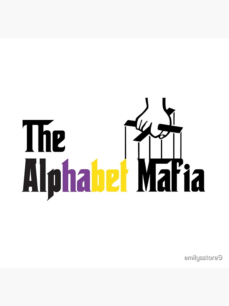 "Alphabet Mafia Non-Binary Pride Flag Funny Design" Poster for Sale by ...