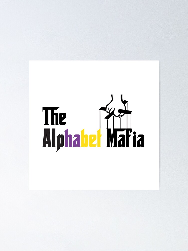 "Alphabet Mafia Non-Binary Pride Flag Funny Design" Poster for Sale by ...