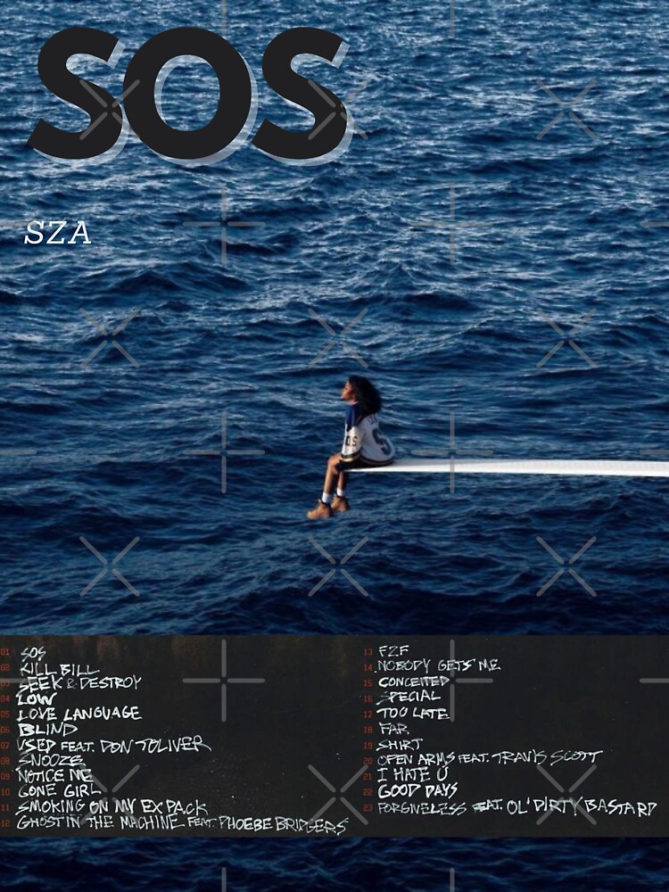 "SOS new album by SZA " Sticker for Sale by eggstudios | Redbubble