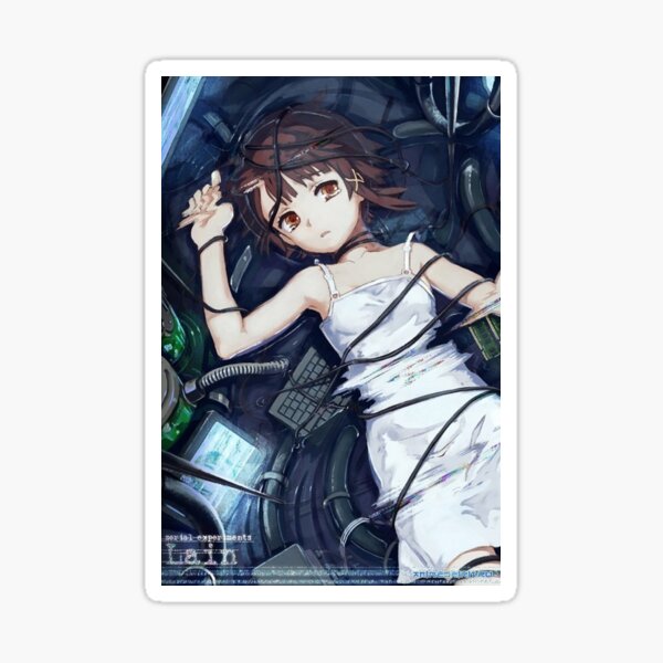 "Serial Experiments Lain" Sticker for Sale by Serial-Exper | Redbubble
