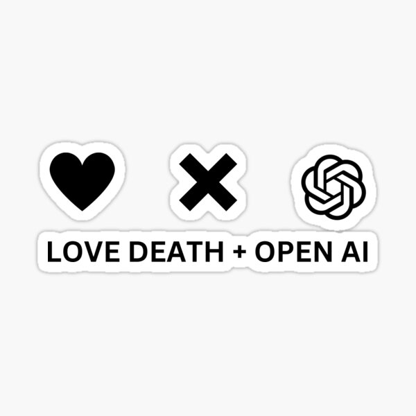 "open ai" Sticker for Sale by QuotesBubble | Redbubble