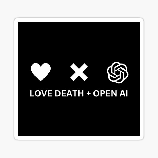 "open ai" Sticker for Sale by QuotesBubble | Redbubble