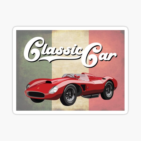 "classic car" Sticker for Sale by unclenut | Redbubble