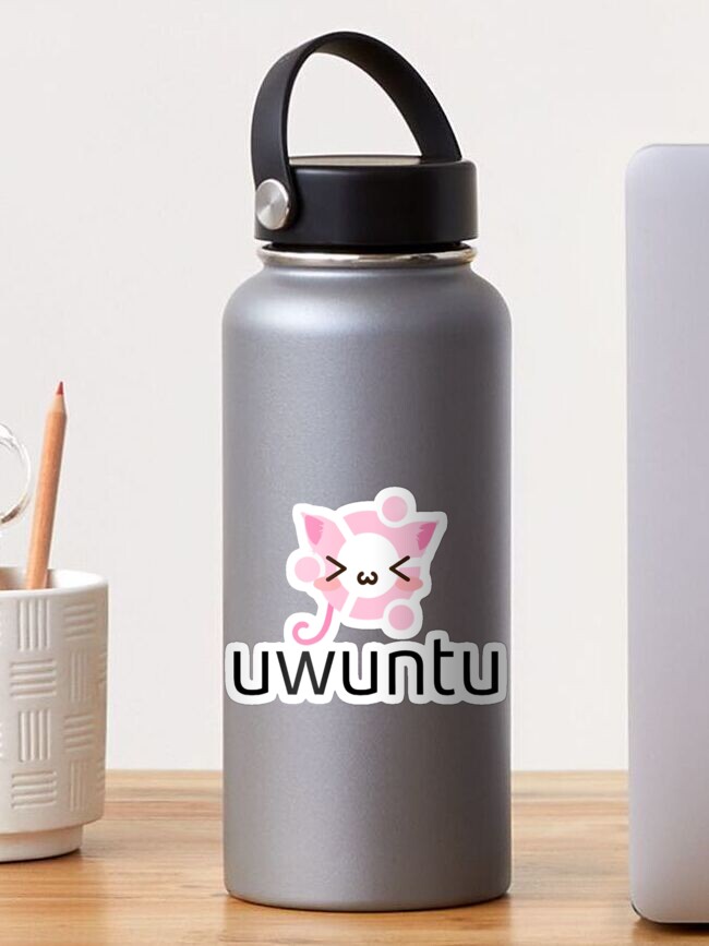"uwuntu Sticker" Sticker for Sale by bendesign1 | Redbubble