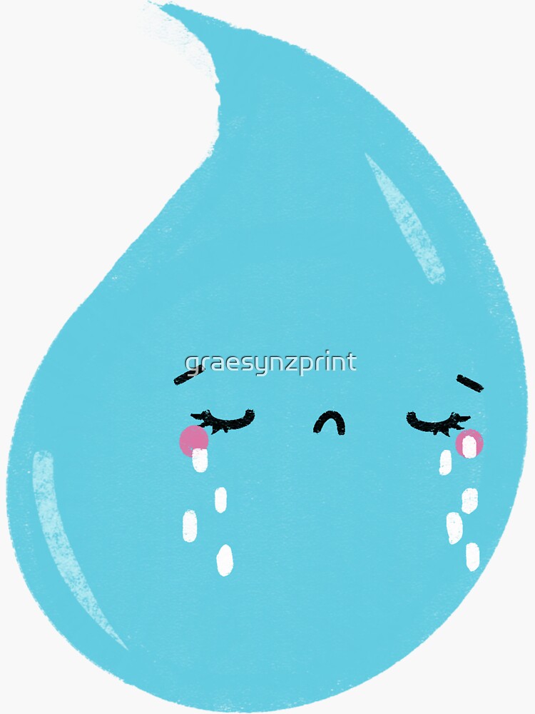 "Teardrop" Sticker for Sale by graesynzprint | Redbubble