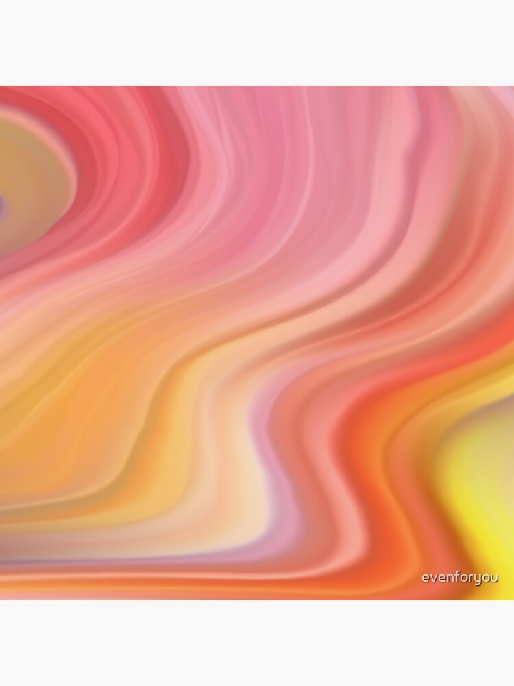 Pegatina «Onda de mármol digital en degradados violeta, morado, rojo ...