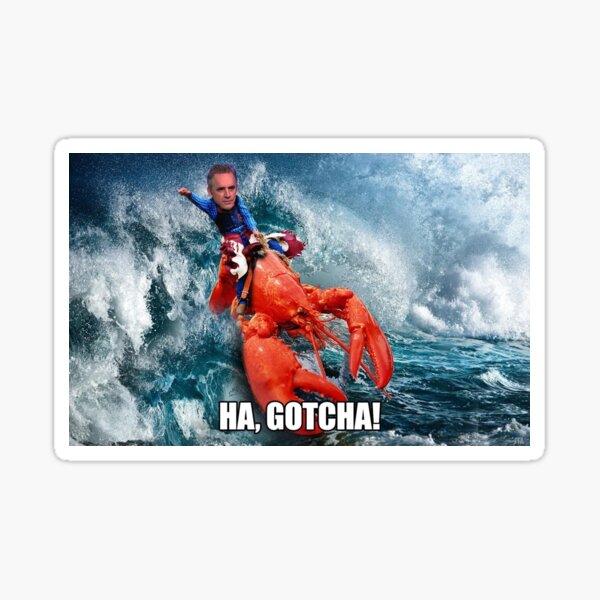 "Jordan Peterson "Ha, Gotcha!" " Sticker for Sale by MariaAsenova ...