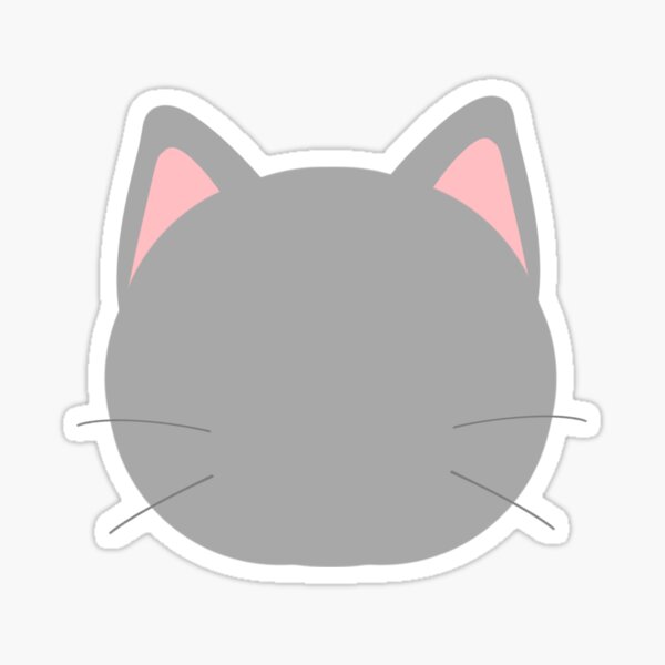 "Simple Kitty Cat Pastel" Sticker for Sale by Sheeepie | Redbubble