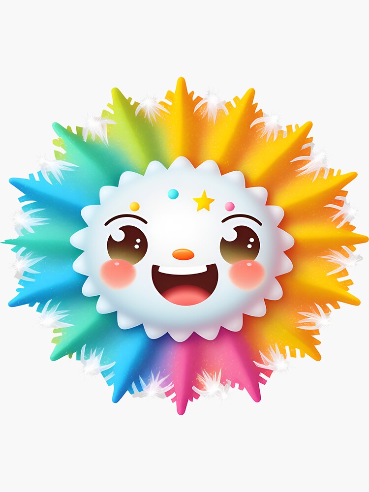 ""Life Is Snow Much Fun!" (The Happy Snowflake!)" Sticker for Sale by ...