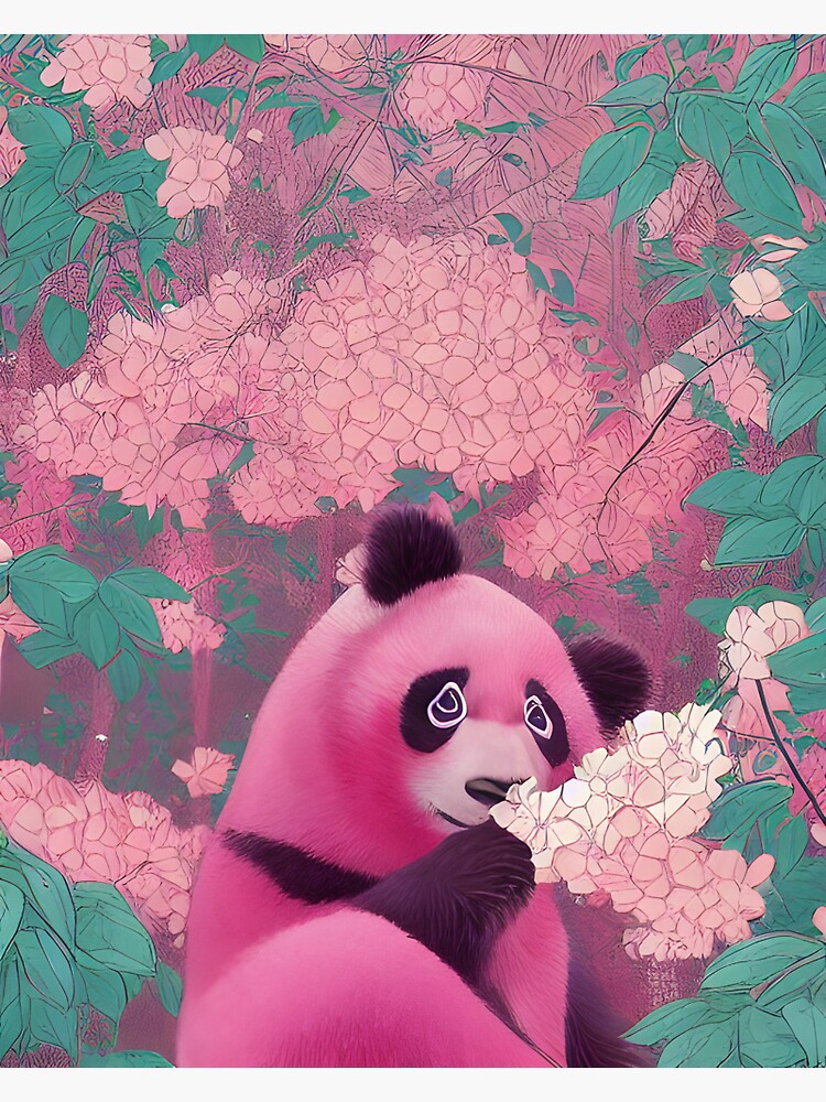 "Japanese-Panda-Art" Sticker for Sale by infin-png | Redbubble