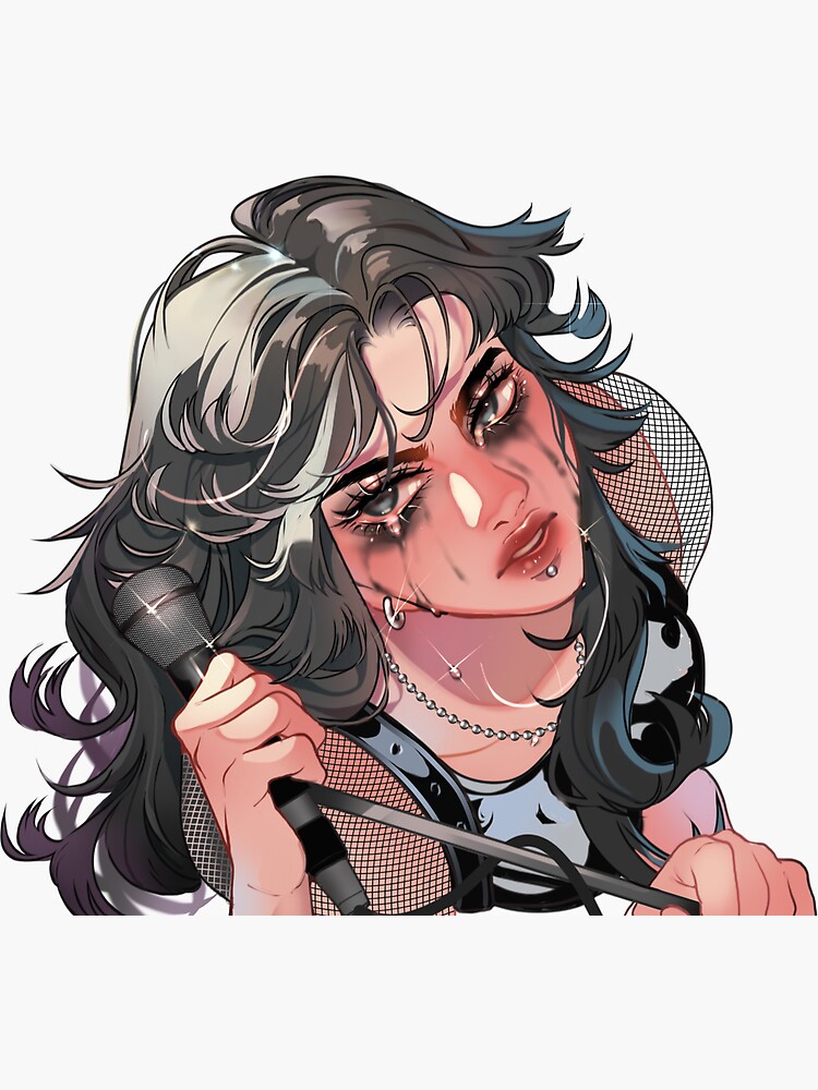 "Sad Women Singer holding a microphone 2, Traurige Sängerin mit ...