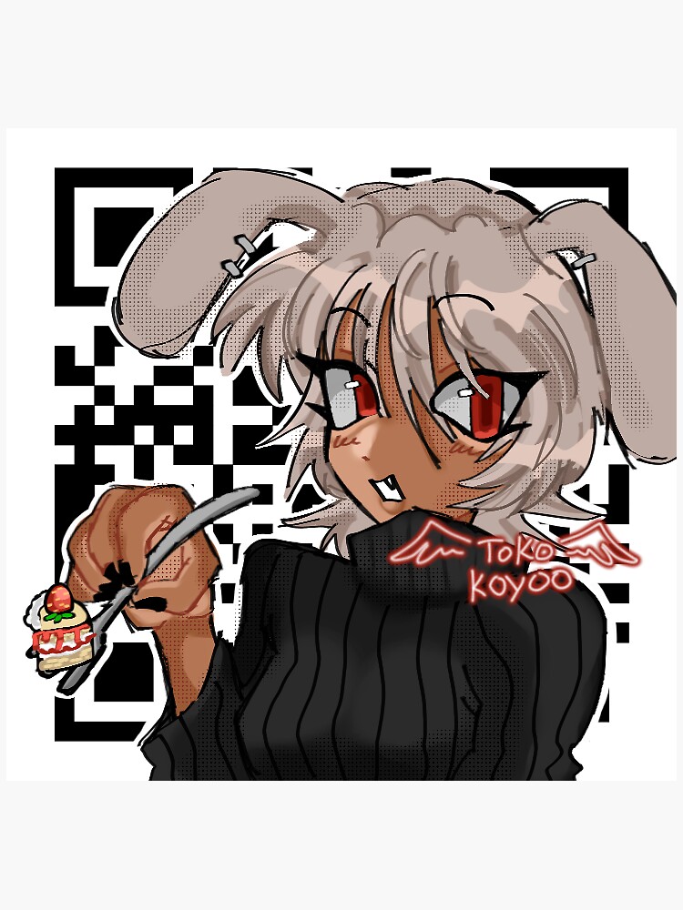 "bunny girl oc (sticker/print) " Sticker for Sale by tokokoyoo | Redbubble