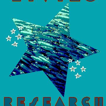 "Living Research School of Fish Star Logo" Sticker for Sale by ...