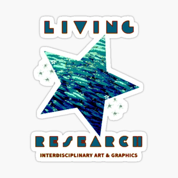 "Living Research School of Fish Star Logo" Sticker for Sale by ...