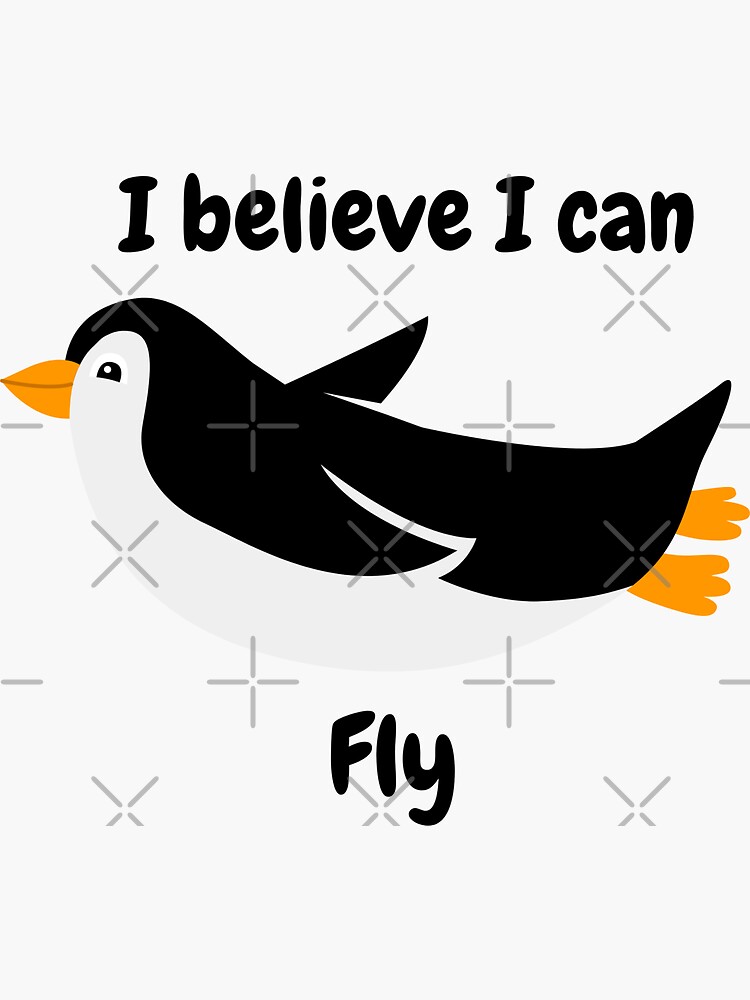 "Flying penguin " Sticker for Sale by megojamal | Redbubble