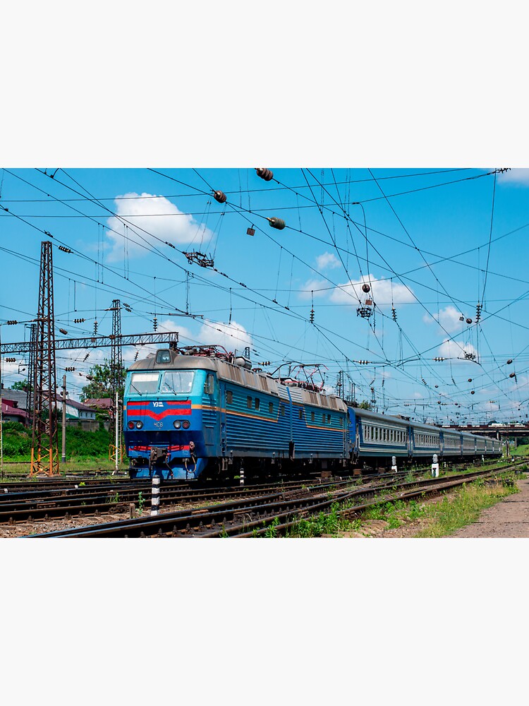 "ChS8 locomotive in Lviv." Sticker for Sale by ChernivtsiSkoda | Redbubble