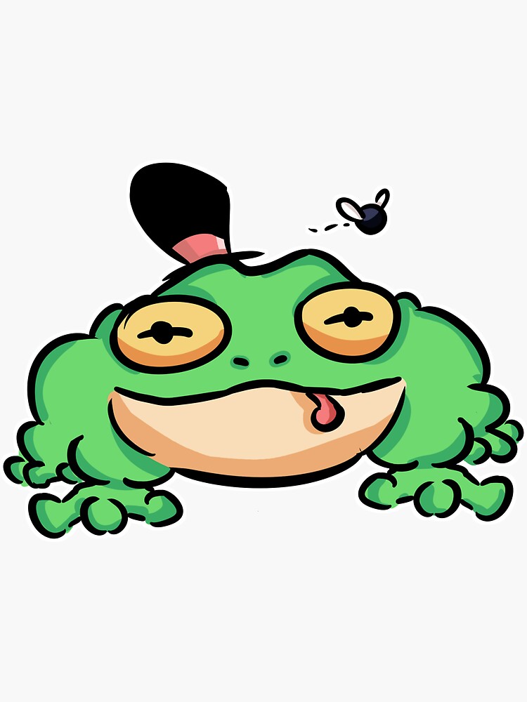 "Silly Goofy Frog" Sticker for Sale by DevinDraws04 | Redbubble