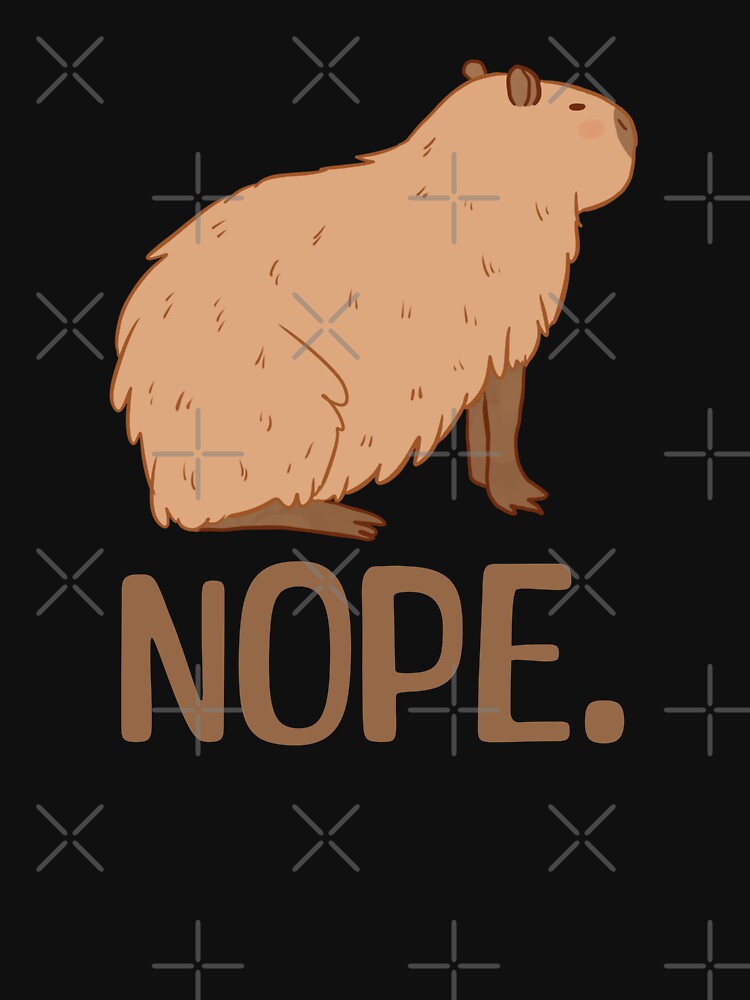 "Sad Capybara " T-shirt for Sale by Yarafantasyart | Redbubble | nice ...