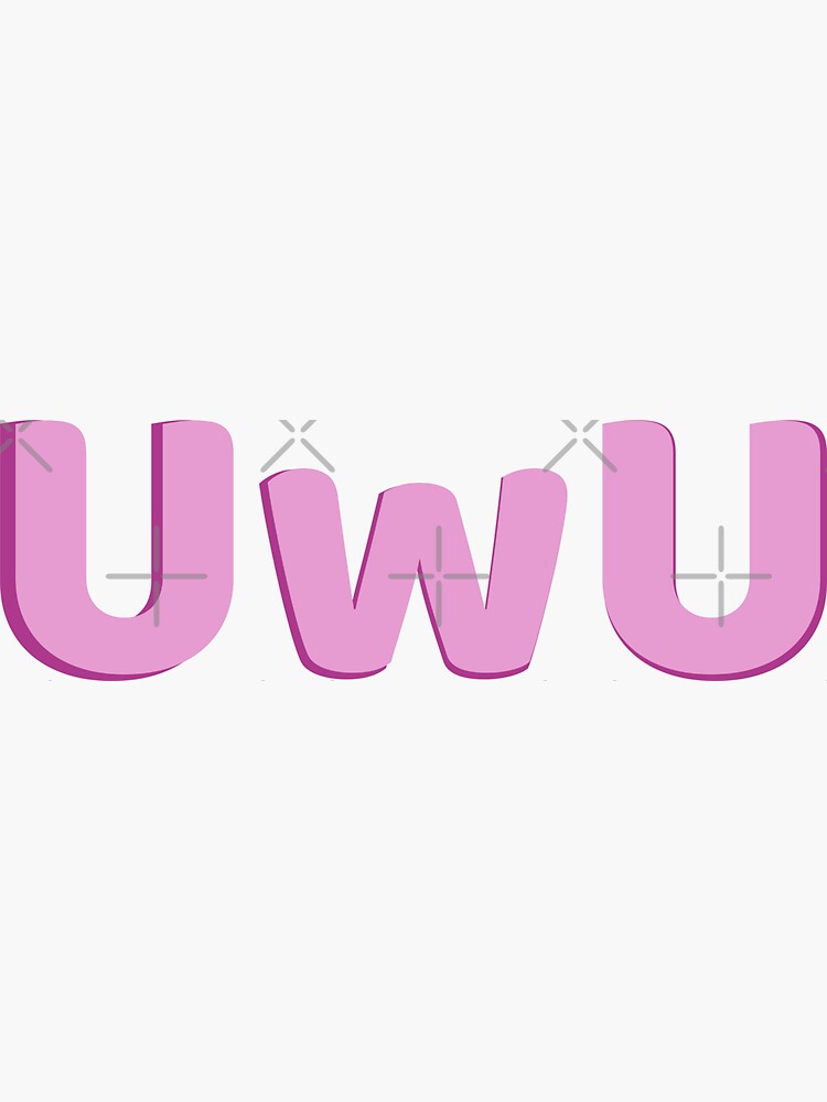 "UwU " Sticker for Sale by Noishop | Redbubble