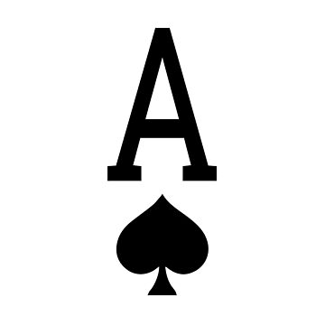 Pik Ass Kartendesigns Die Nationalflagge Ist Auf Dem Kartendesign Von