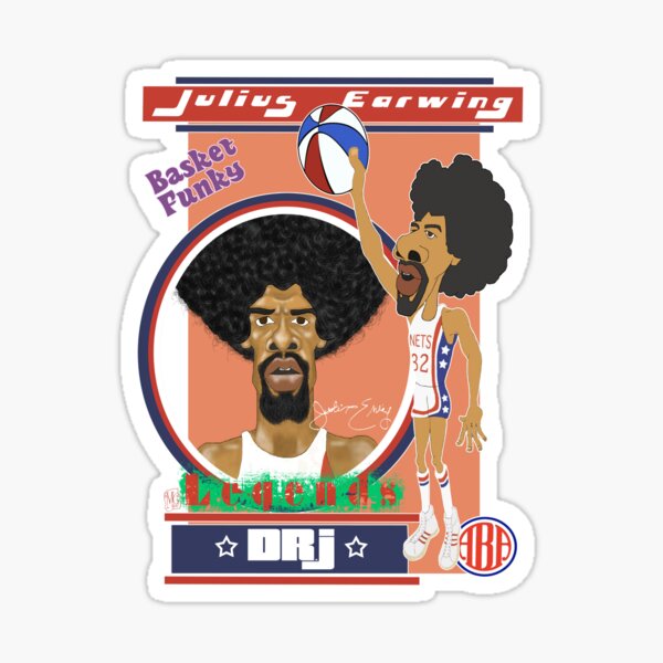 "Dr. J" Sticker for Sale by markucho88 | Redbubble