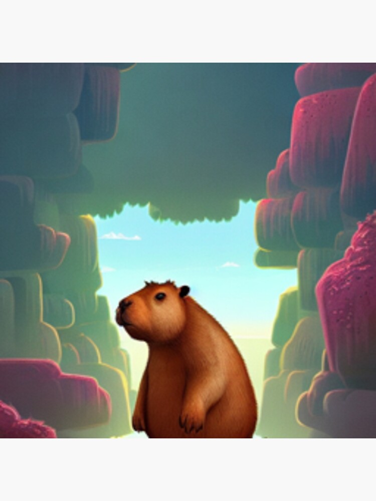 "Confused Capybara" Poster for Sale by mr-noob | Redbubble