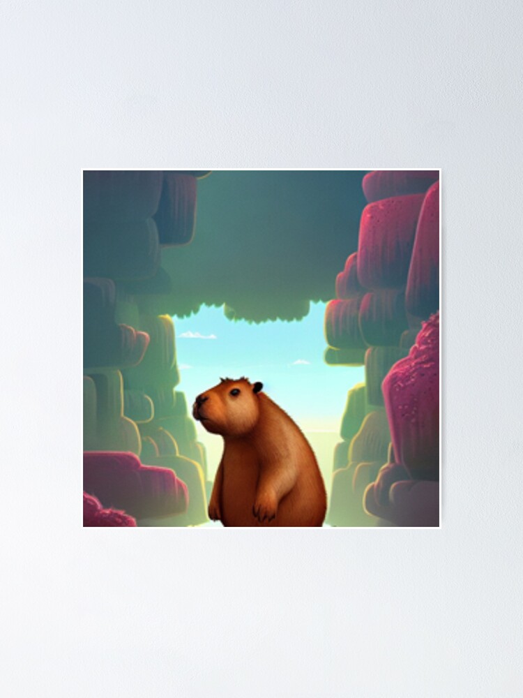 "Confused Capybara" Poster for Sale by mr-noob | Redbubble