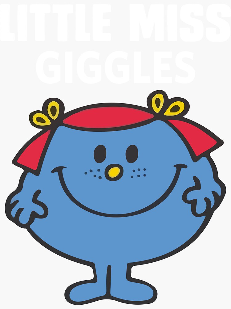 "Little miss giggles" Sticker for Sale by reedae | Redbubble