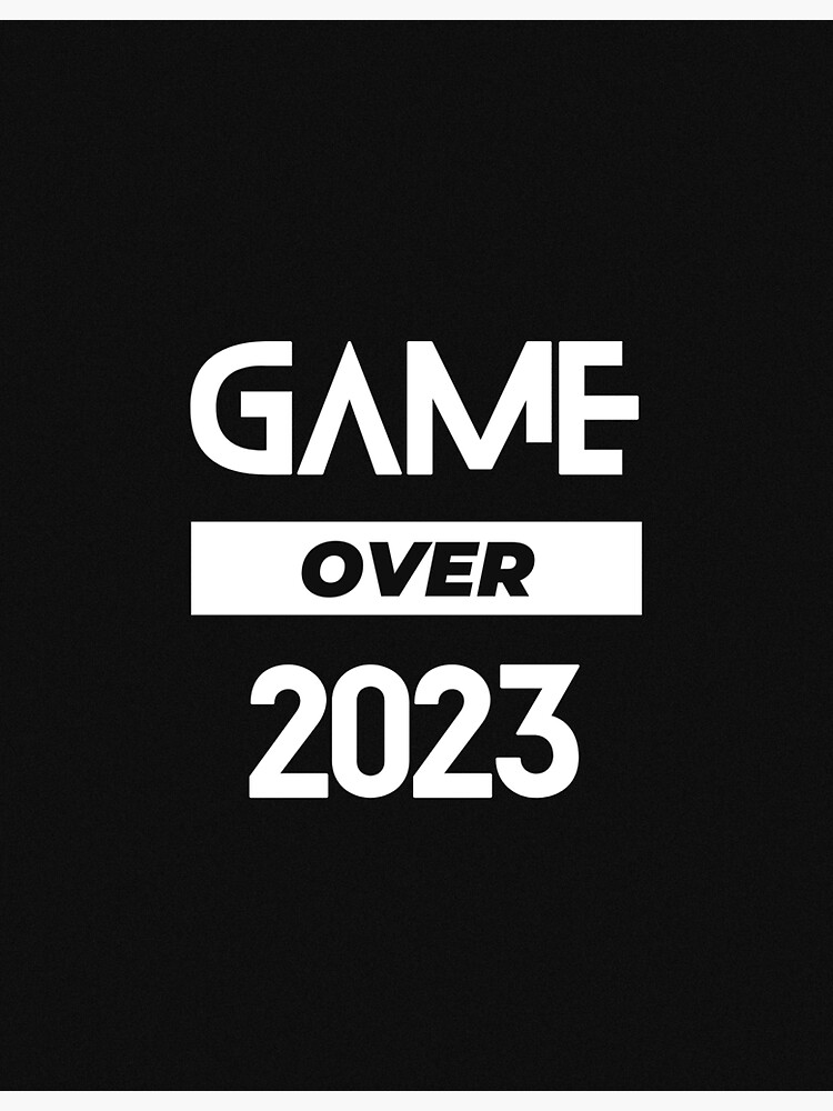 "Game Over 2023" Sticker for Sale by yasooony | Redbubble