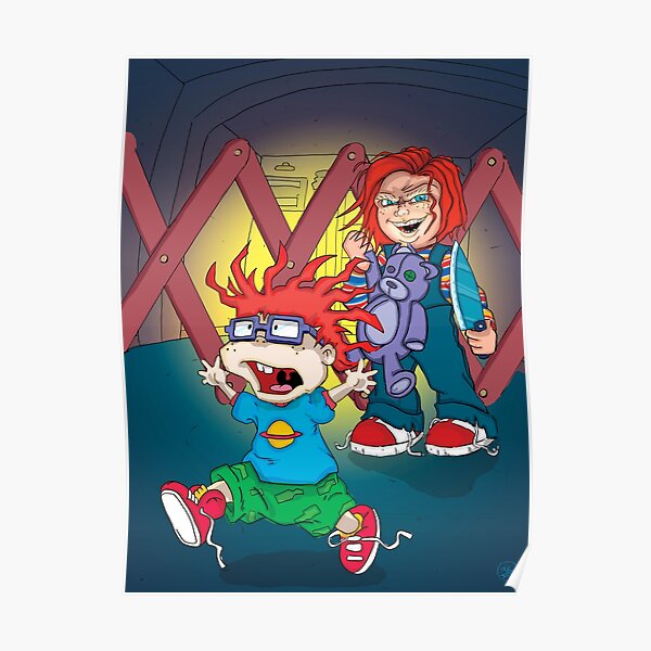 "Chucky vs Chuckie" Poster for Sale by MK-Art-Designs | Redbubble