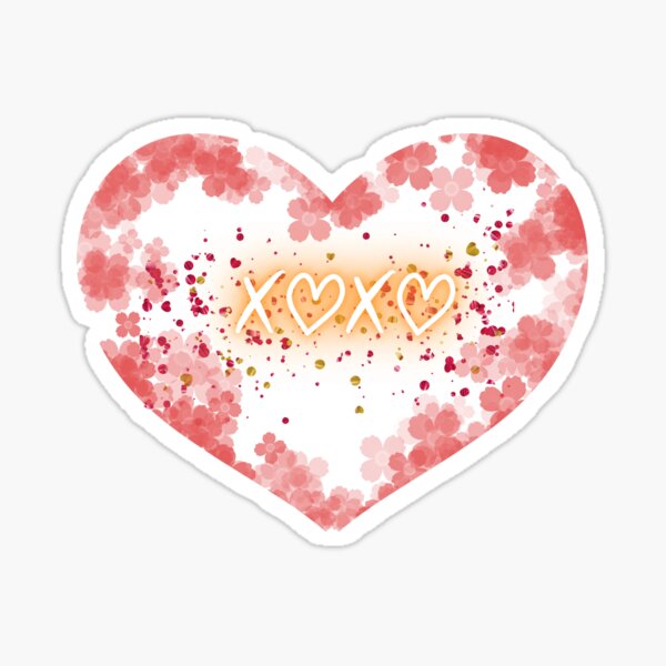 "XoXo Love" Sticker for Sale by AndreeaPetrut | Redbubble
