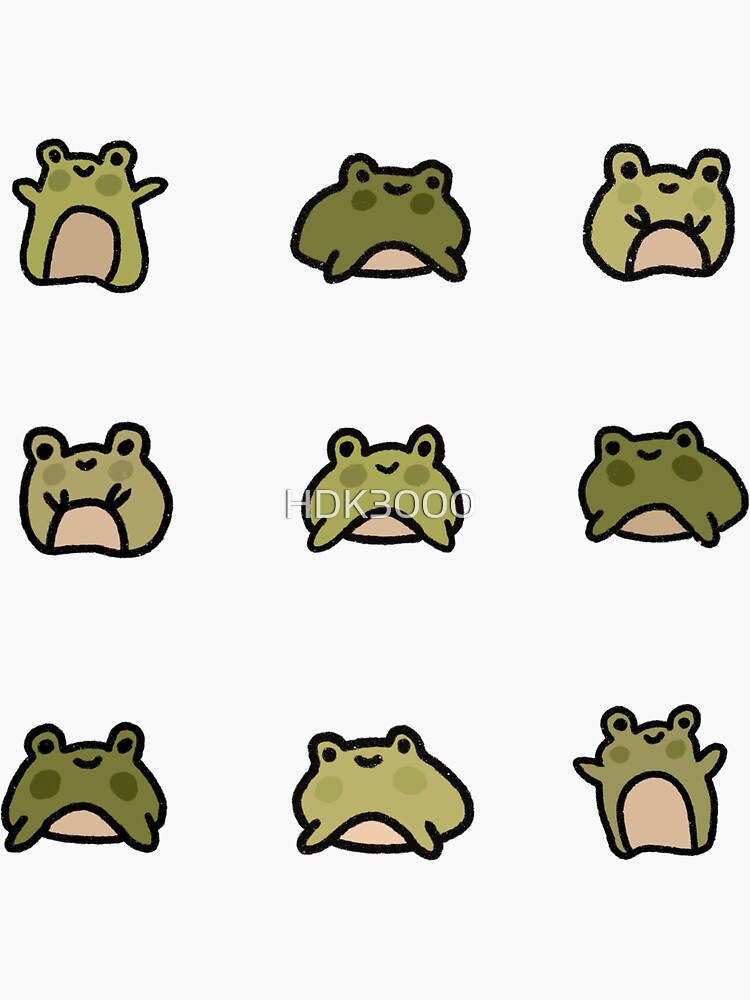 "Small frogs" Sticker for Sale by HDK3000 | Redbubble