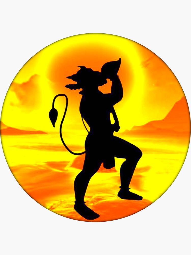 Pegatina «Bhagwan Hanuman ji bajrang bali dios hanuman» de Menariya ...