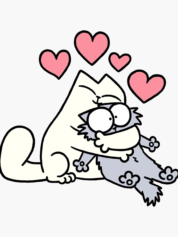 "Simon's Cat" Sticker for Sale by Shiftdesigns | Redbubble