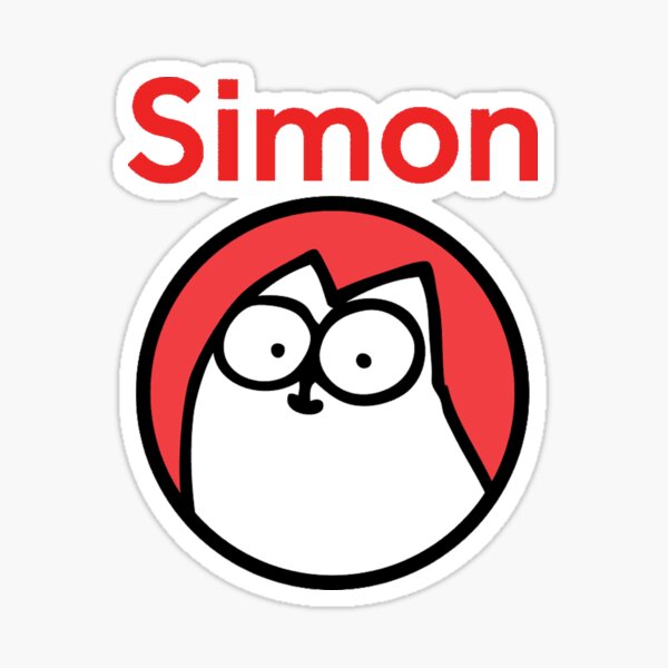 "Simon's Cat" Sticker for Sale by Shiftdesigns | Redbubble