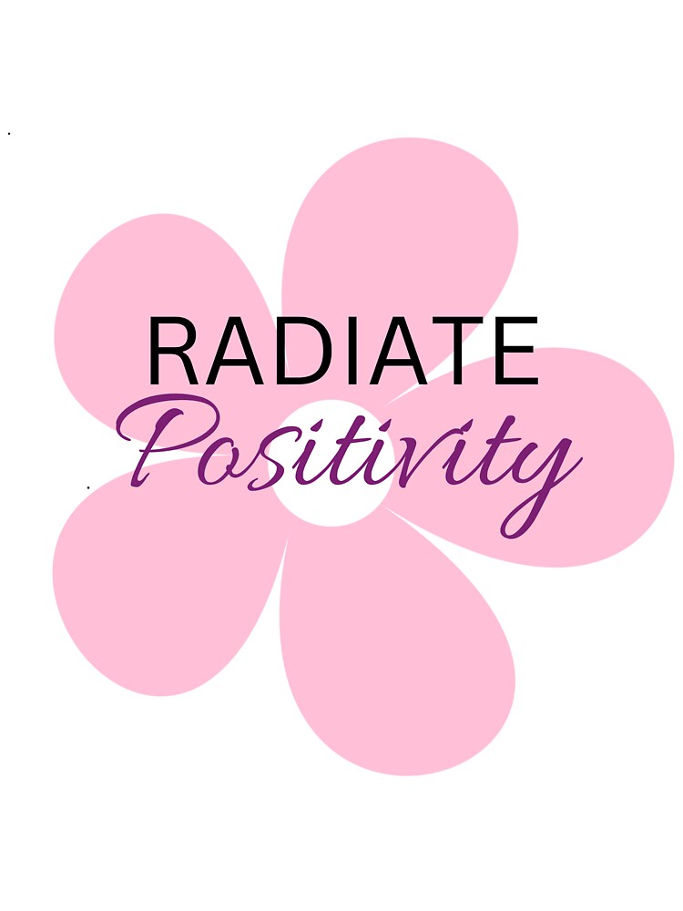 "Positive vibes, radiate positivity" Sticker for Sale by myprintables ...