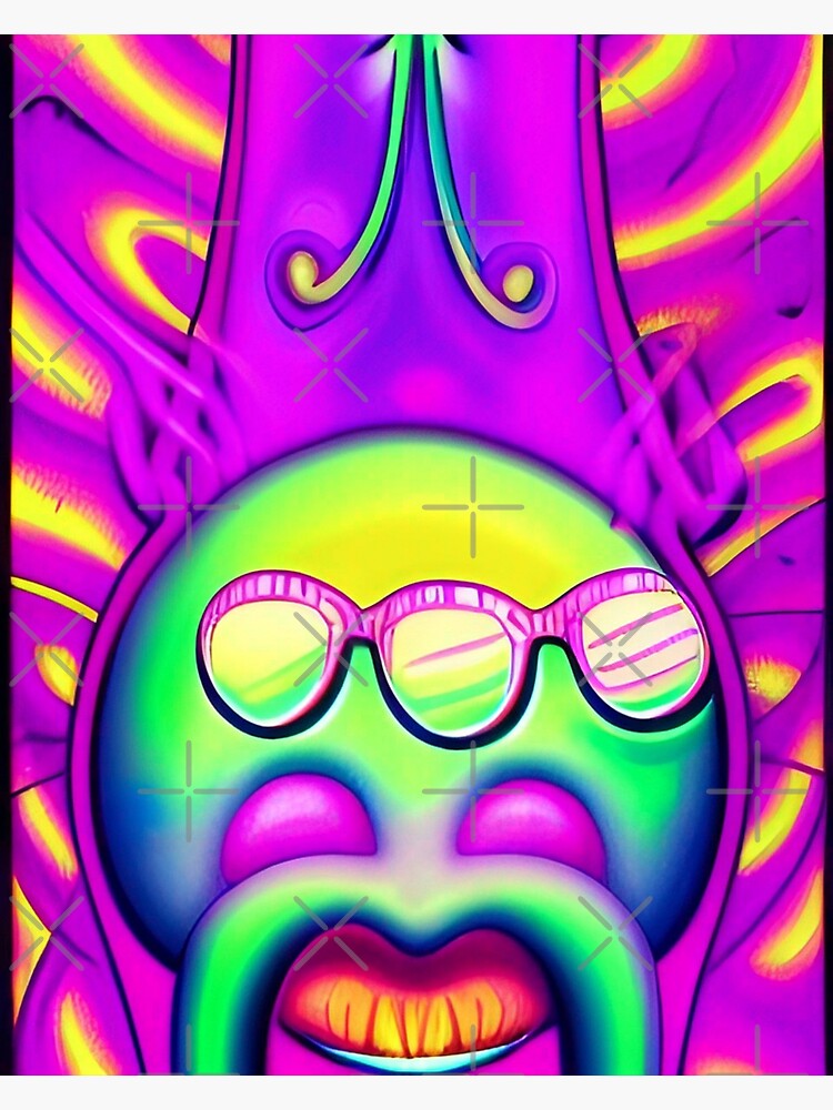 "Psychedelic alien art. Trippy colorful" Sticker for Sale by Neo ...