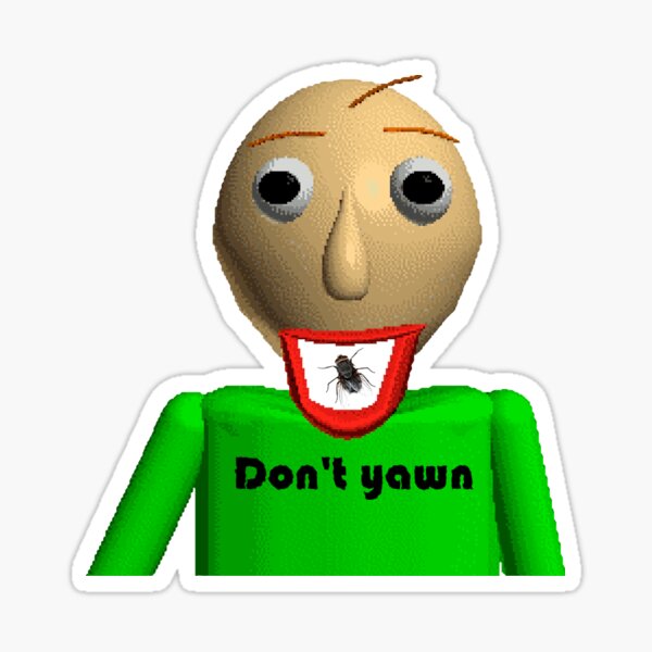 "Don't yawn " Sticker for Sale by JettH | Redbubble
